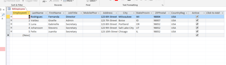 Ms Access And Structured Query Language Sql Access All In One